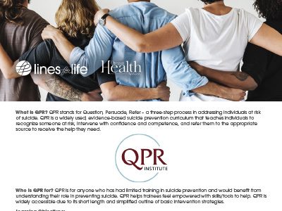 QPR Training Overview - Lines For Life